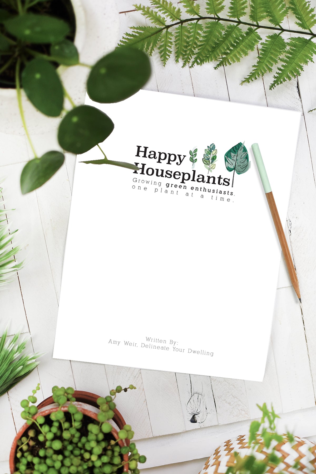 Happy Houseplants eBook – Delineate Your Dwelling